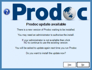 Prodoc III Updates – TradeWindow Prodoc