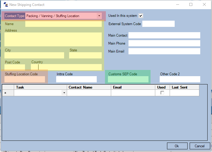 4. [User Data Application] Stuffing Locations (and SEP codes) for ...